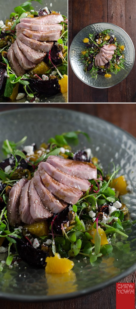 Smoked Duck, Maple Beetroot and Orange Salad Recipe | Chew Town Food Blog