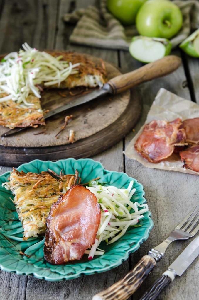 Potato Rösti with Apple and Fennel Slaw | Chew Town Food Blog