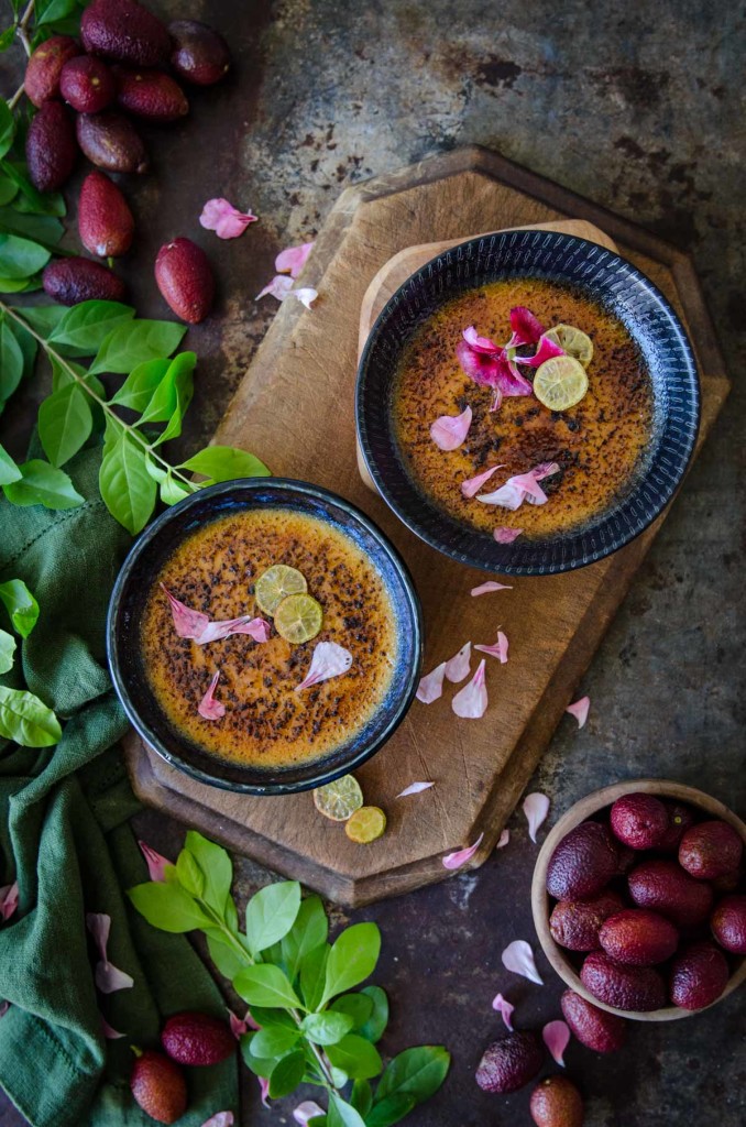 Blood Lime Crème Brûlée | Chew Town Food Blog