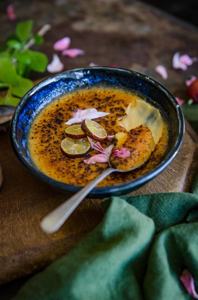 Blood Lime Crème Brûlée | Chew Town Food Blog