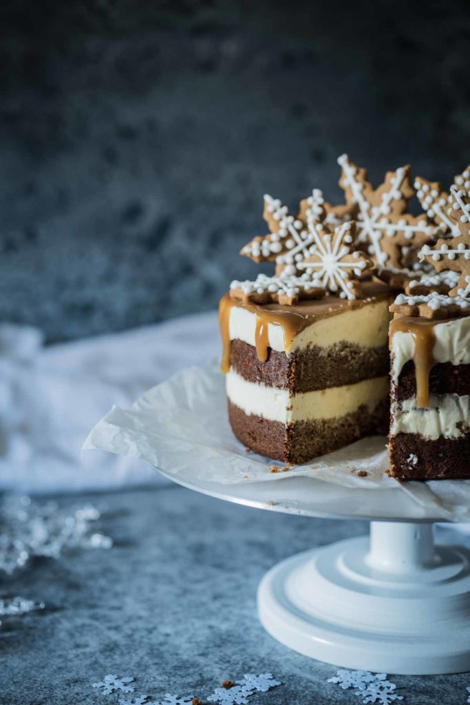 Gingerbread Ice Cream Sandwich Cake | Chew Town Food Blog
