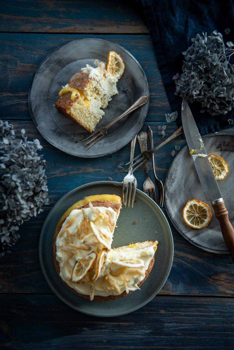 Layered Yuzu Sponge Cake | Chew Town Food Blog